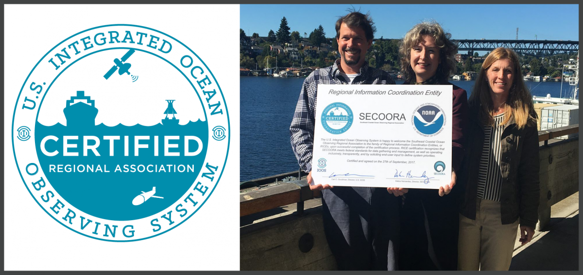 All IOOS Regional Associations are now NOAA-certified - SECOORA